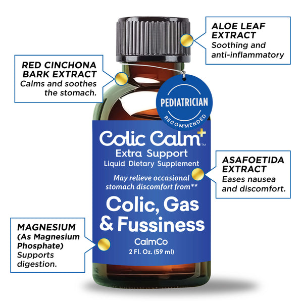 Colic Calm Plus Liquid Dietary Supplement Gripe Water (Extra Strength ...