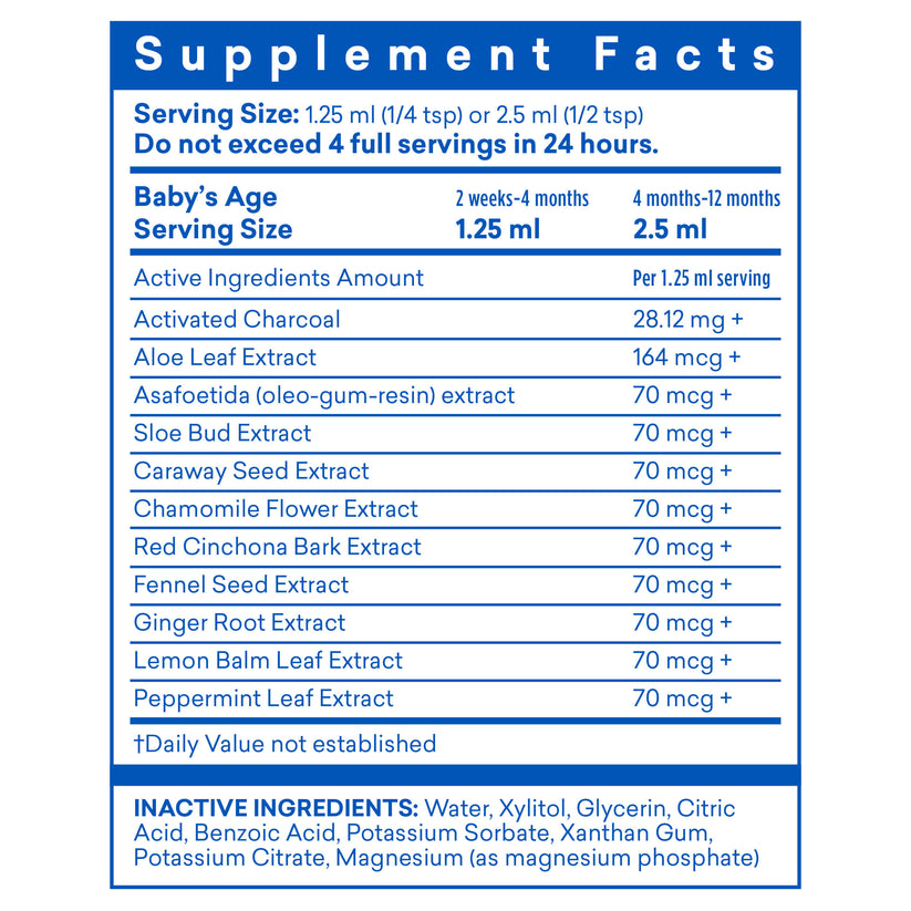 Colic Calm Plus Liquid Dietary Supplement Gripe Water (Extra Strength ...